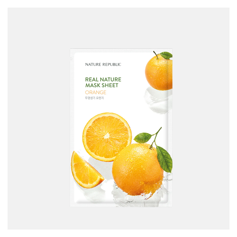 Nature Republic Real Nature Sheet Mask Orange, 23ml – K-ippun Haru