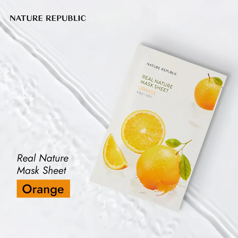 Nature Republic Real Nature Sheet Mask Orange, 23ml – K-ippun Haru